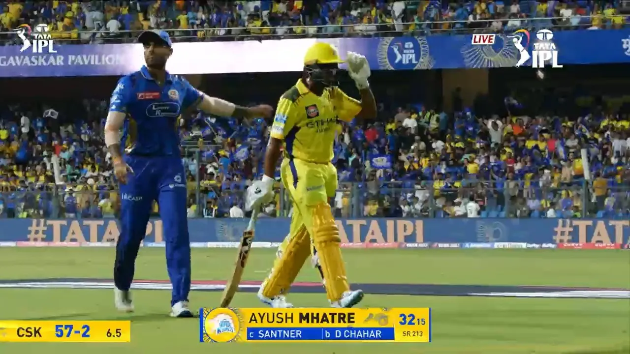 [WATCH] IPL 2025: 17-year-old Ayush Mhatre announced his IPL debut with back-to-back 6s against ...